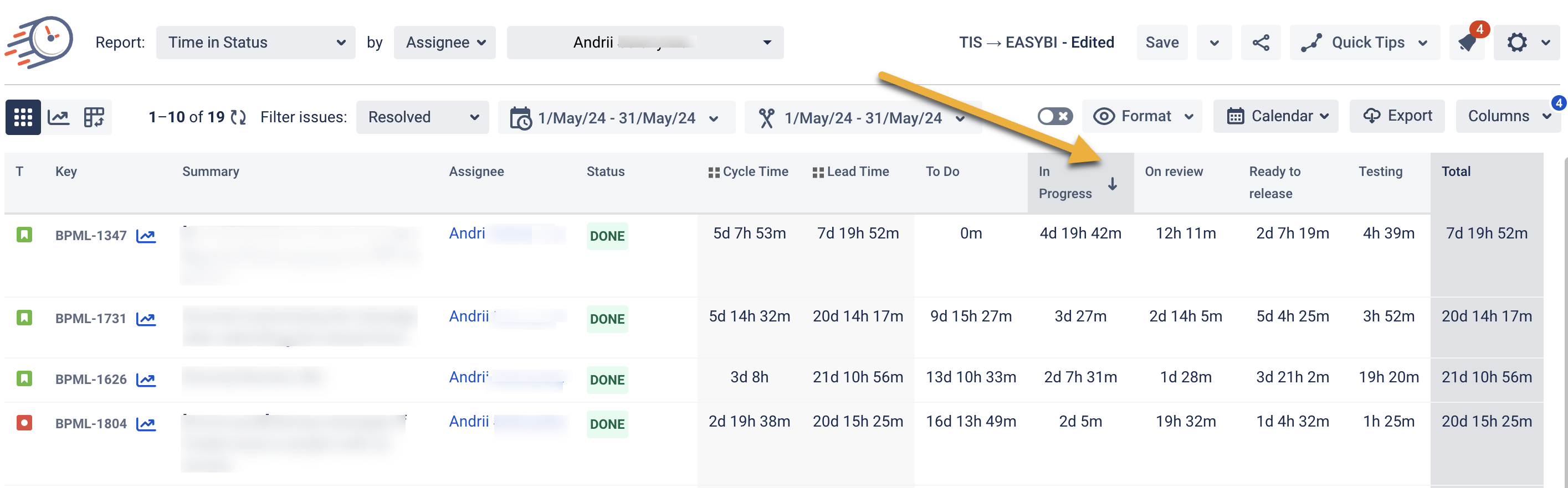 How to display Jira Time Spent for my issues? - Atlassian Community