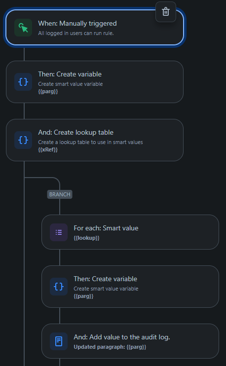 Solved: How can I use advanced branching to loop through a...