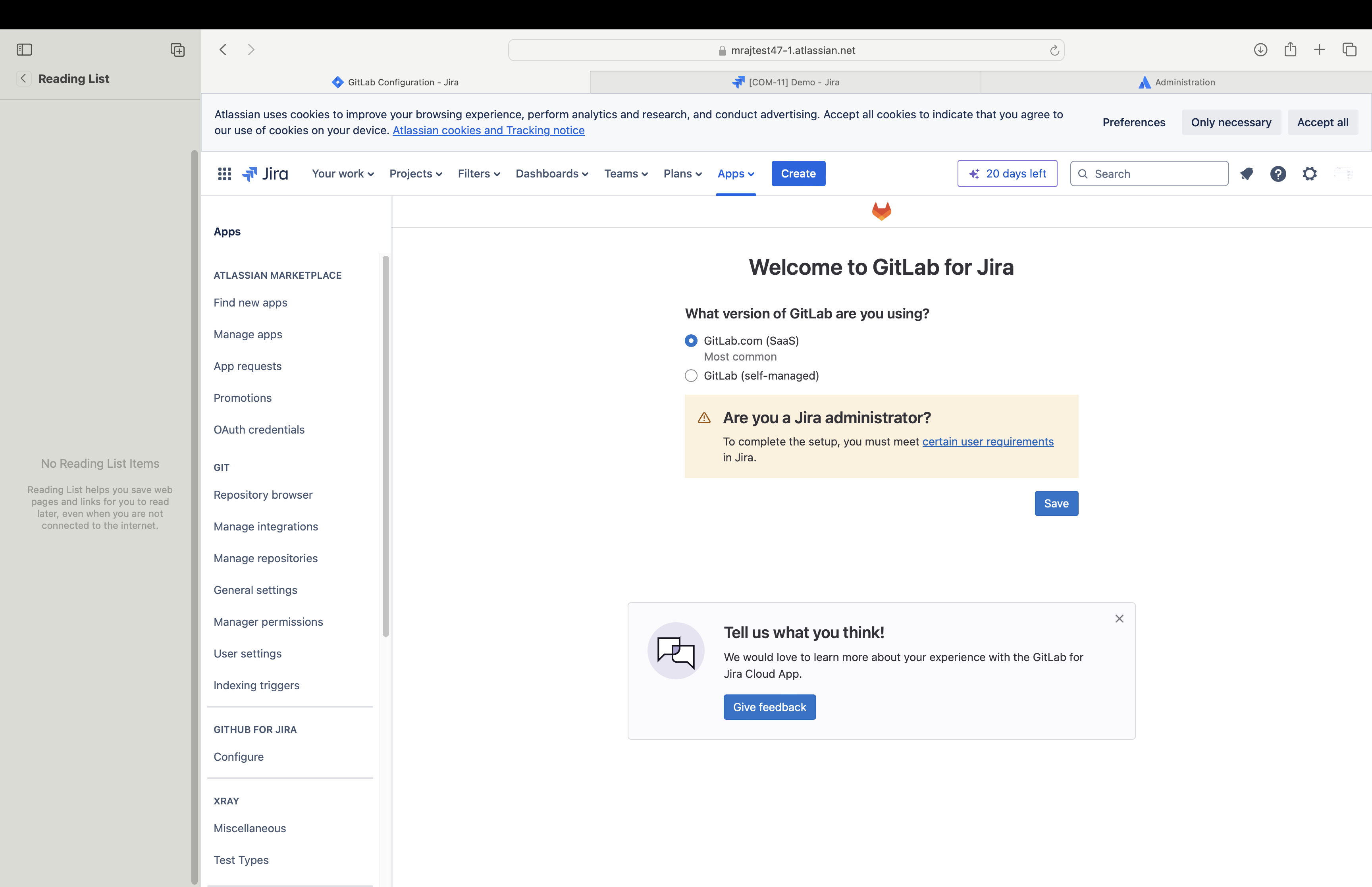 Issue with Gitlab - Jira Integration