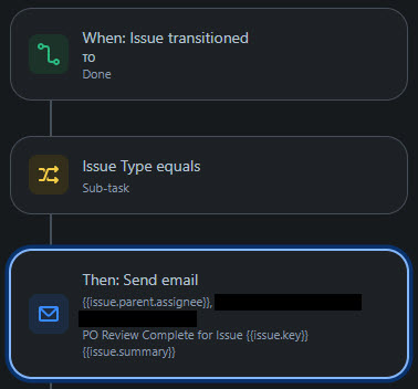 Solved: Automated email back to issue parent