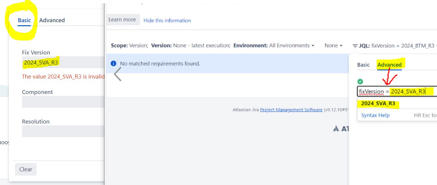 XRAY Reports - Fix Versions Not Populating Correct...