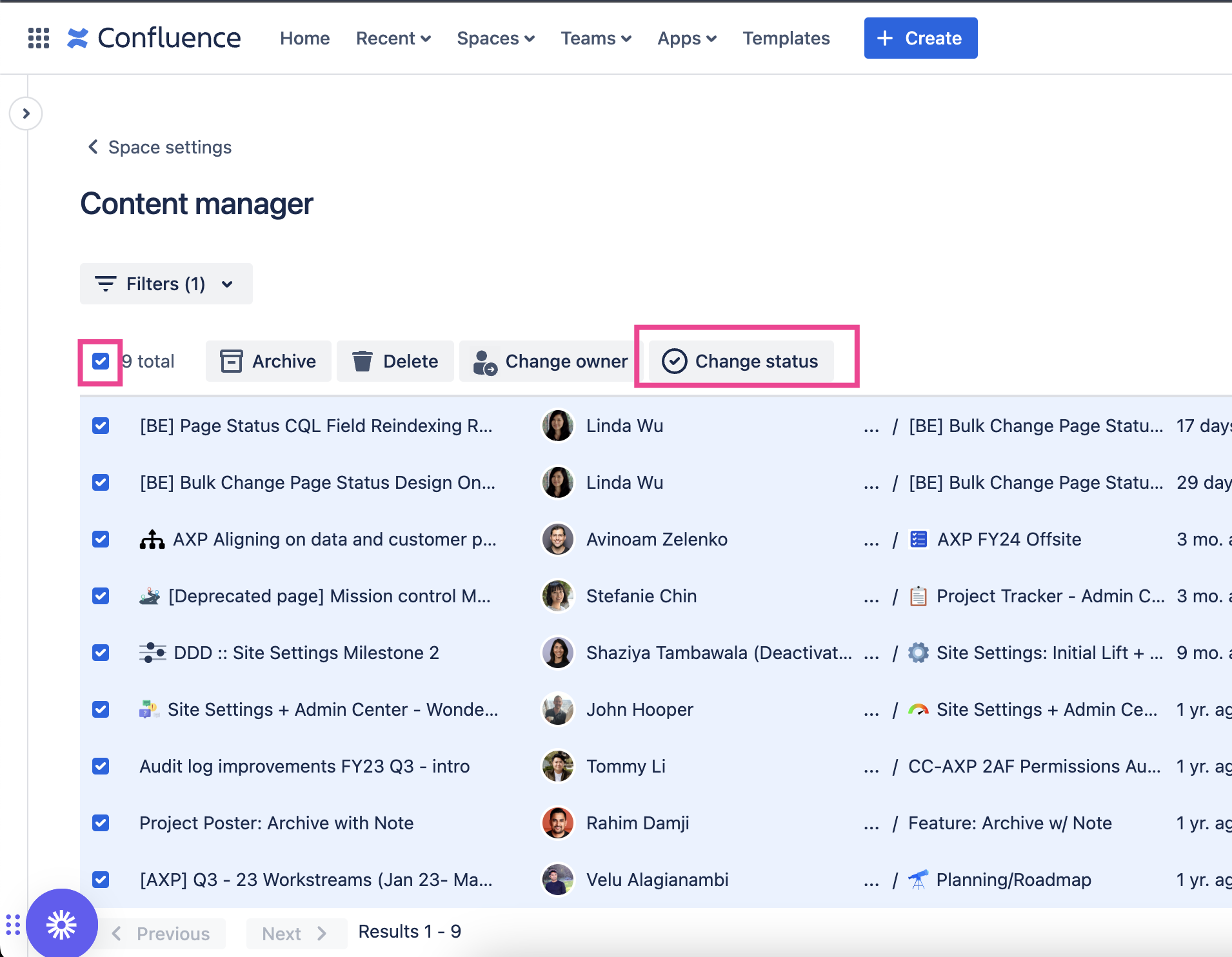 📣 New bulk action: Bulk change status! (Premium