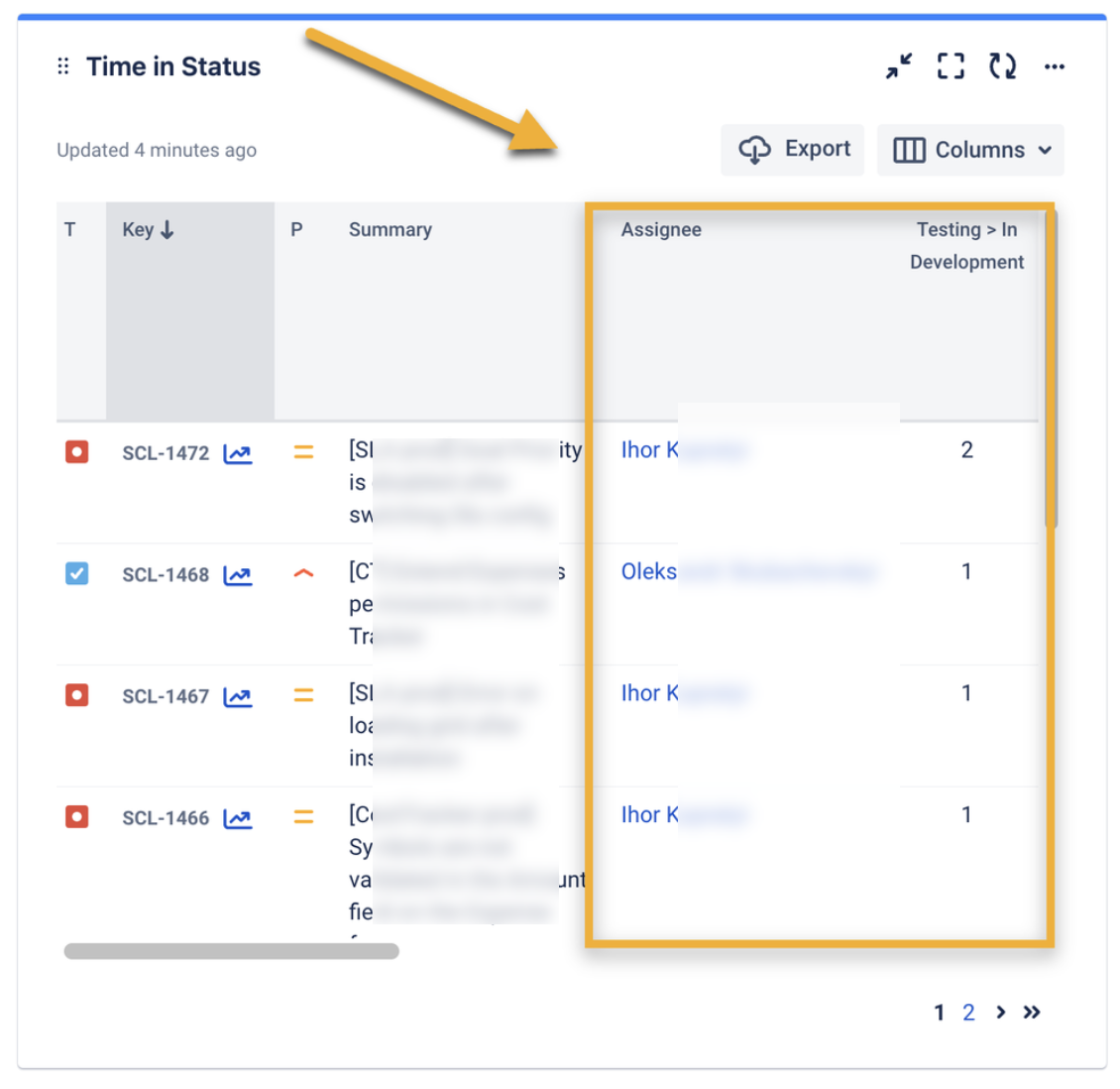 Create filter and dashboard