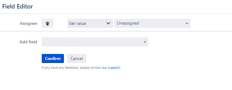 how to clone issues with unassigned status