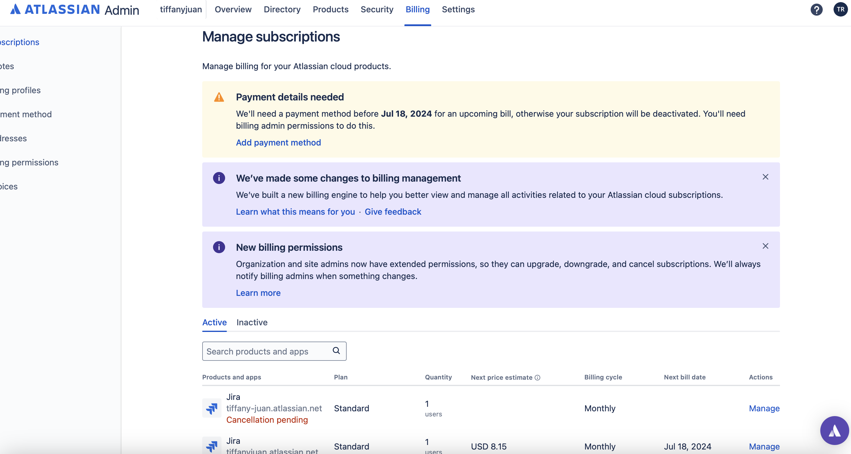 How to change from monthly to anual payments