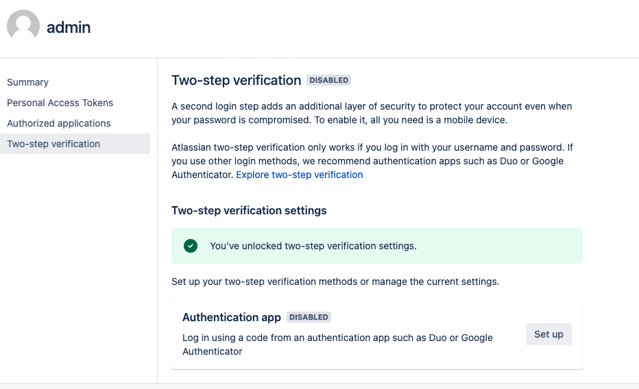 Two-step verification EAP guide - Atlassian Community