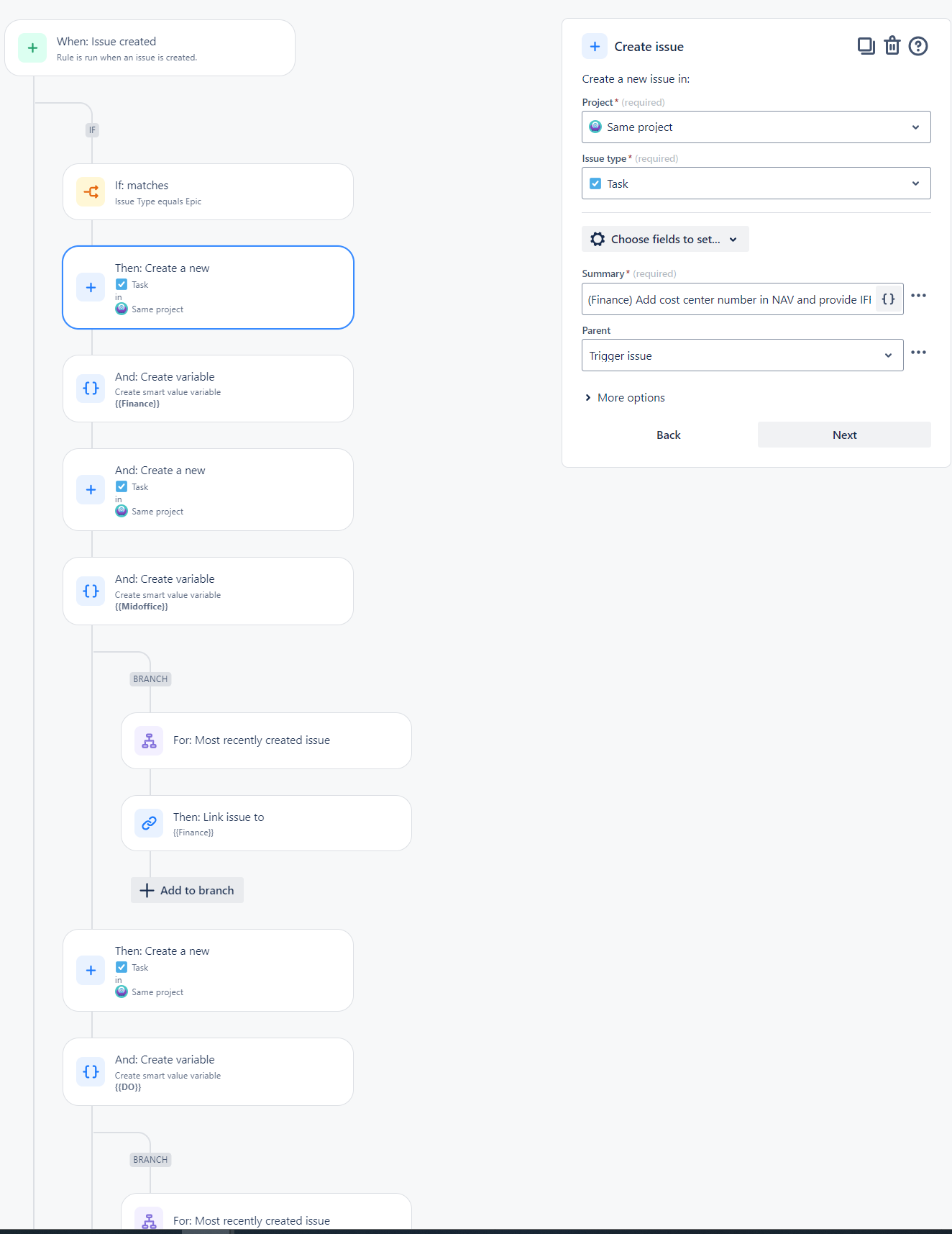 Solved Using Automation For Jira To Setup Links Between C