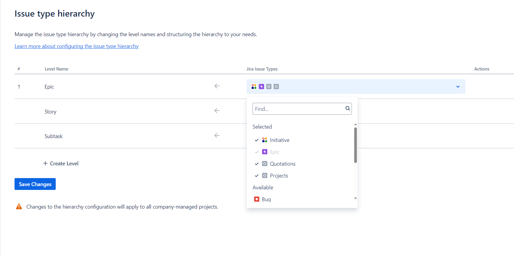 Solved How Does Adding To The Issue Type Hierarchy Effect