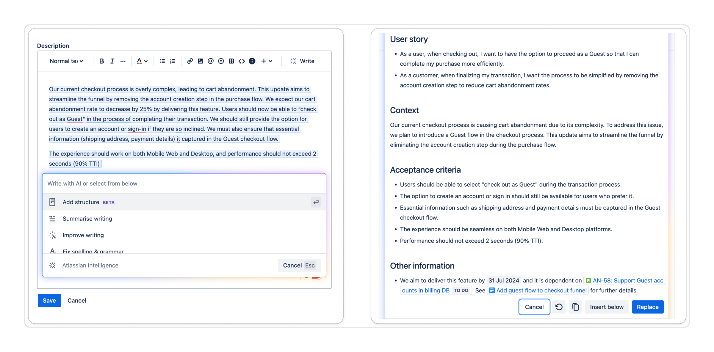 Add structure to your Jira descriptions with AI is... - Atlassian Community