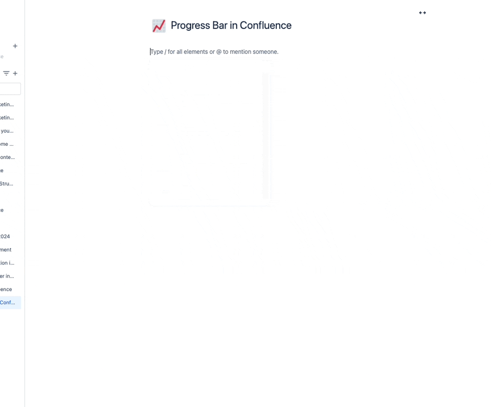 Visualize Your Success: Confluence Progress Bars M... - Atlassian Community