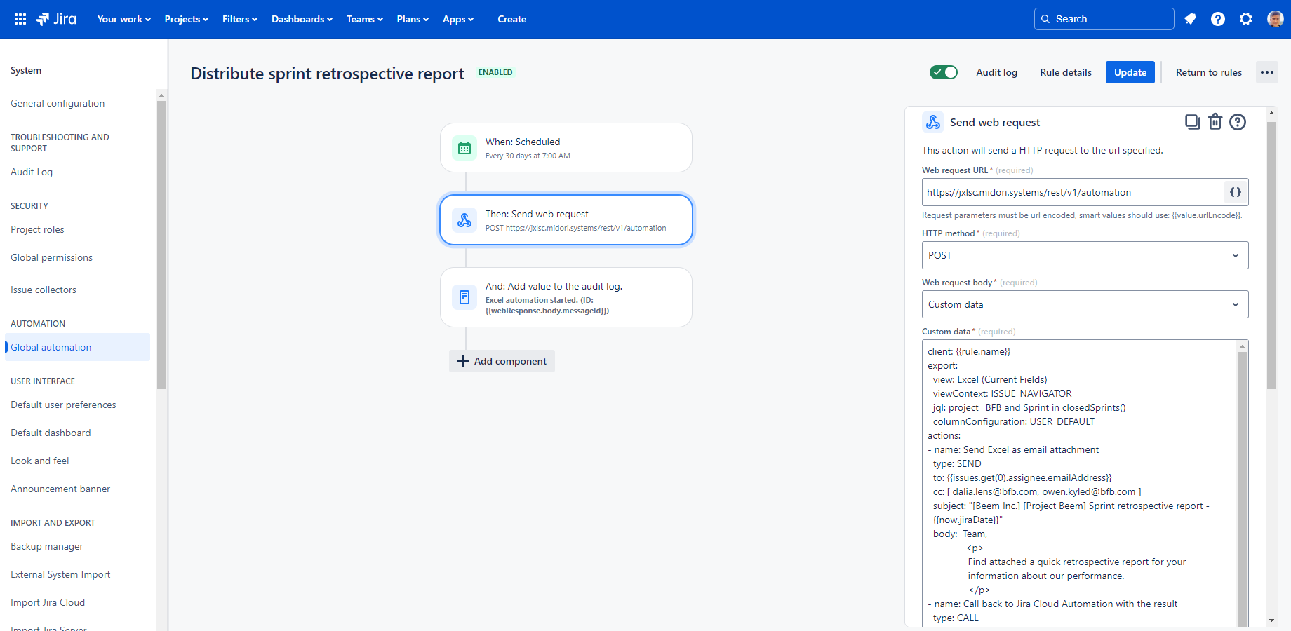 it is possible to have Jira data into excel automa...