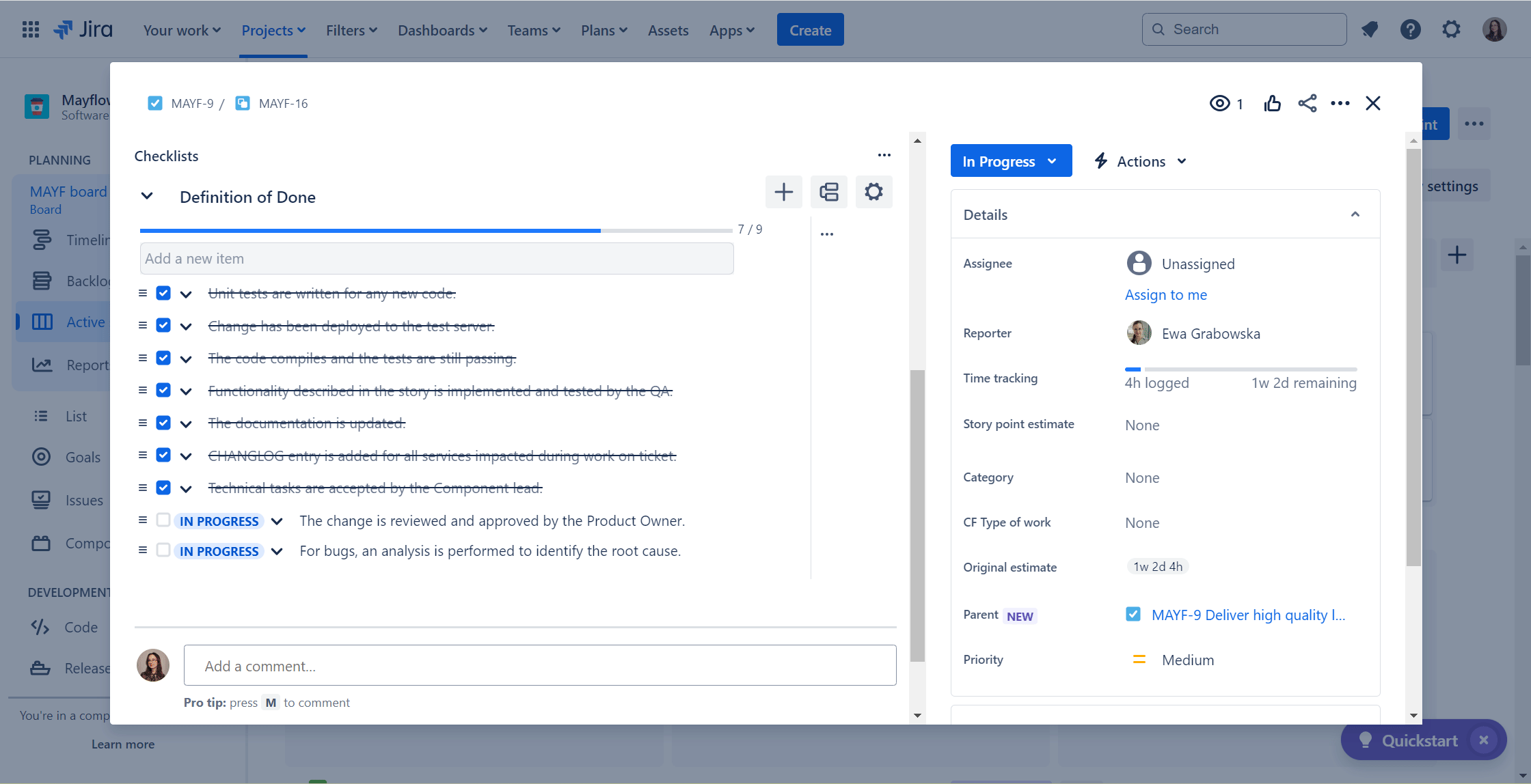 Blocking Jira Issue Transitions When Checklist Ite Atlassian Community