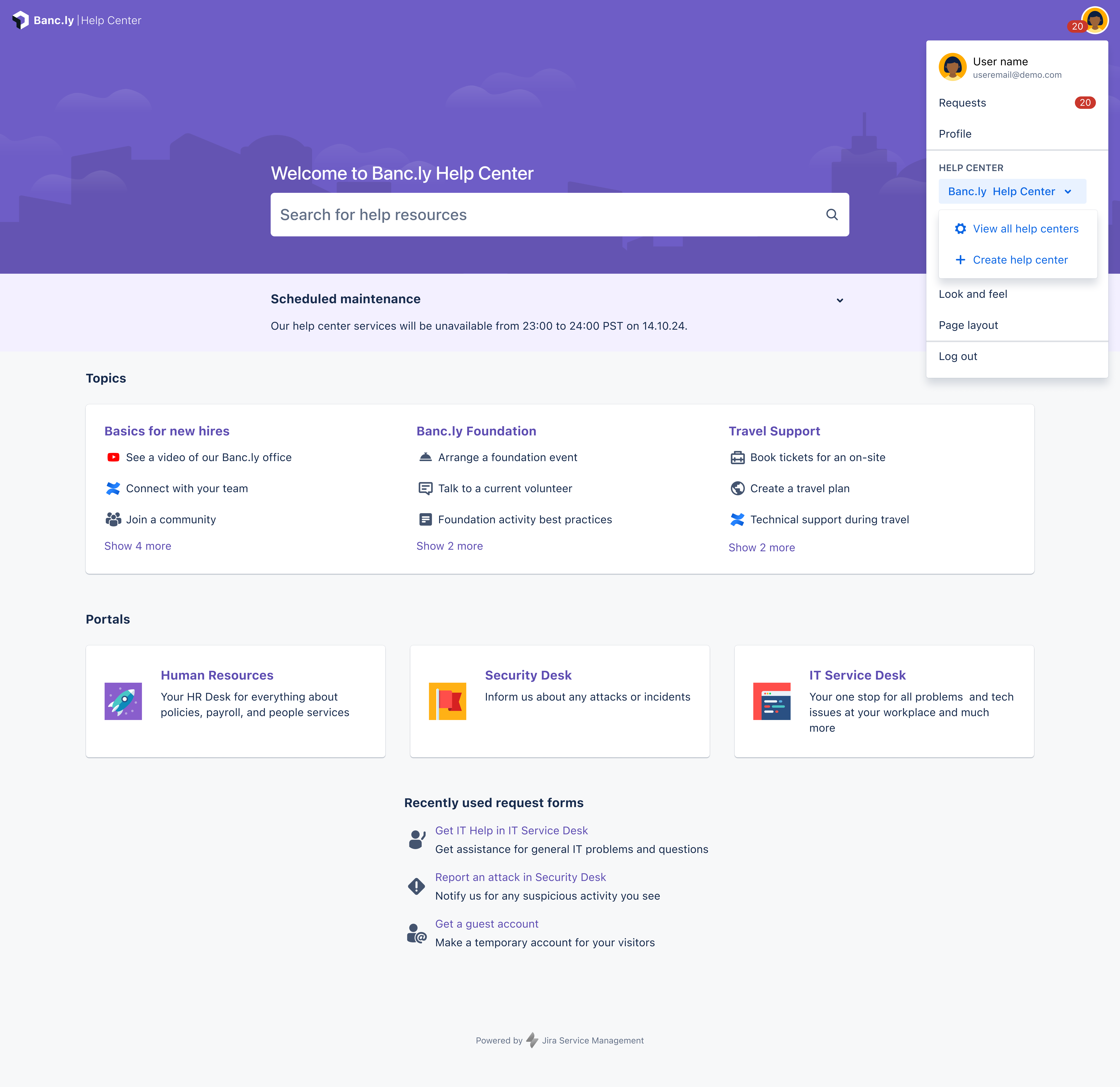 Create and manage multiple help centers with Jira Service Management