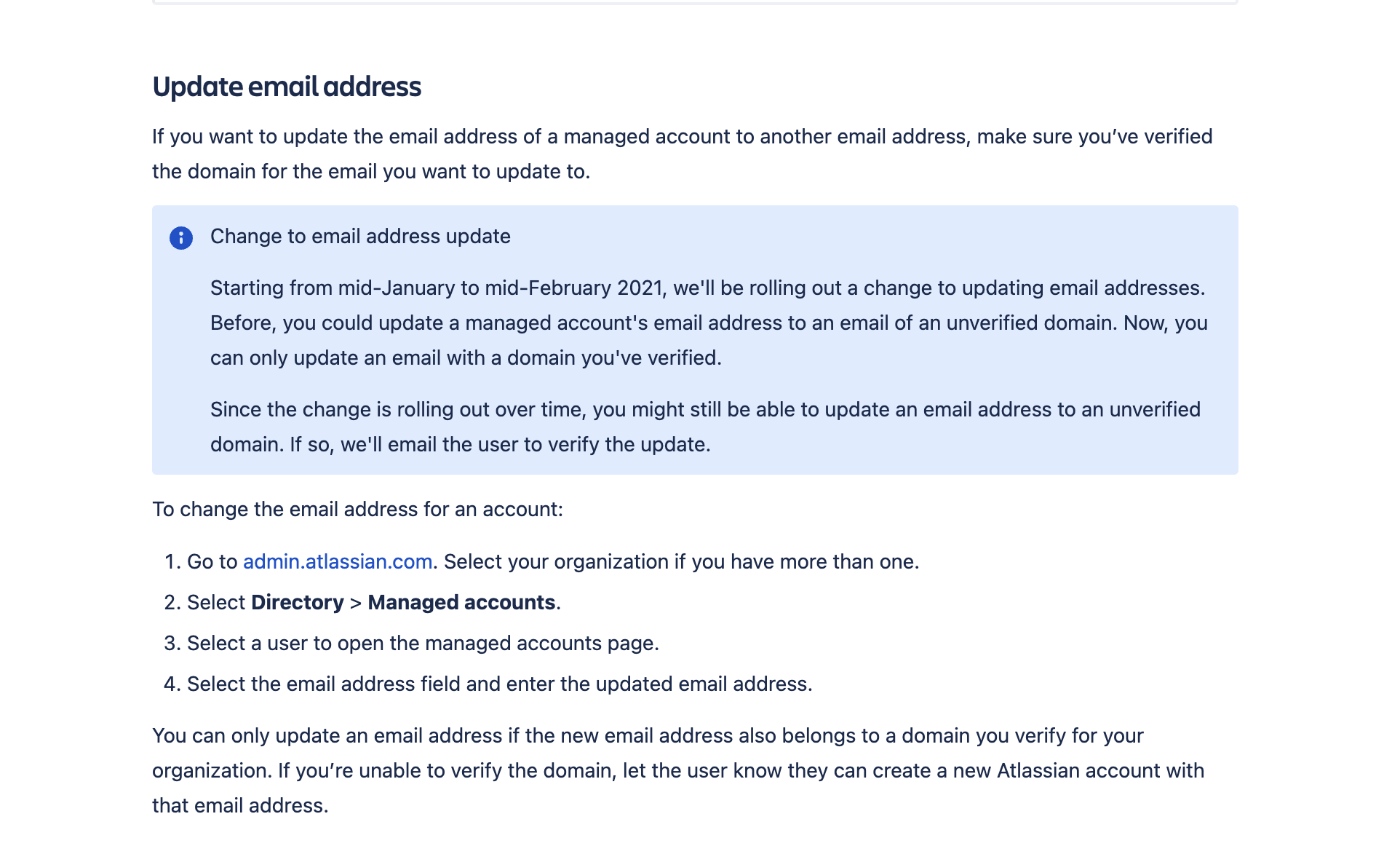 How to change email address?