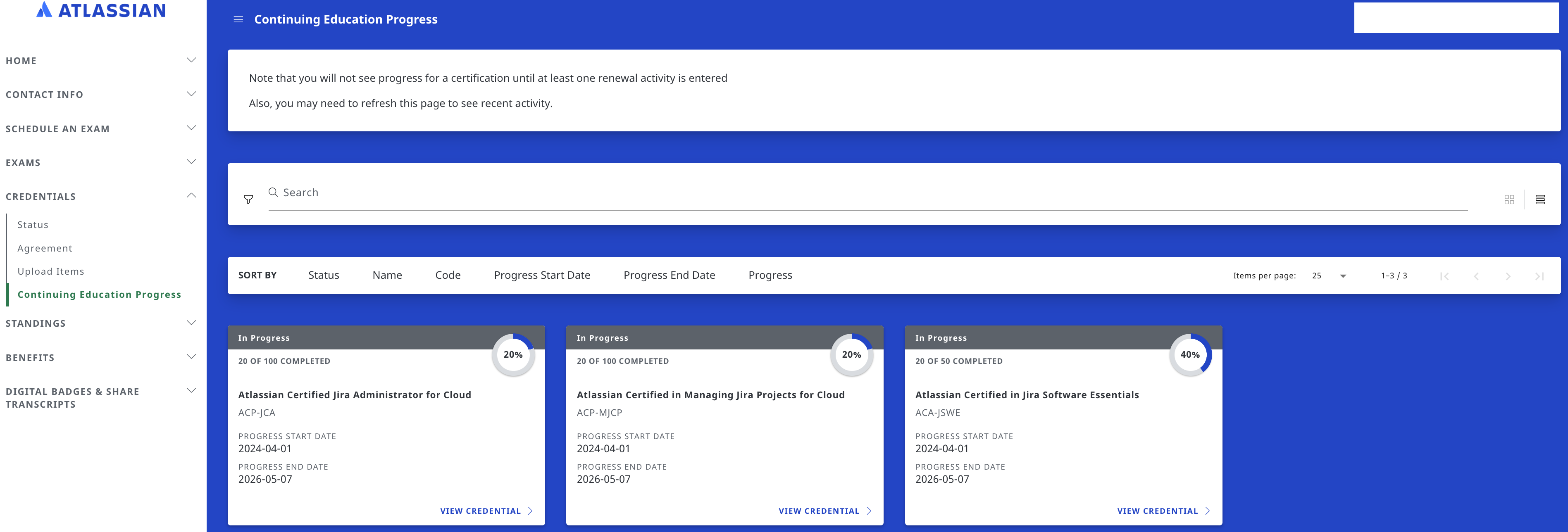 The new certification renewal program is now live!