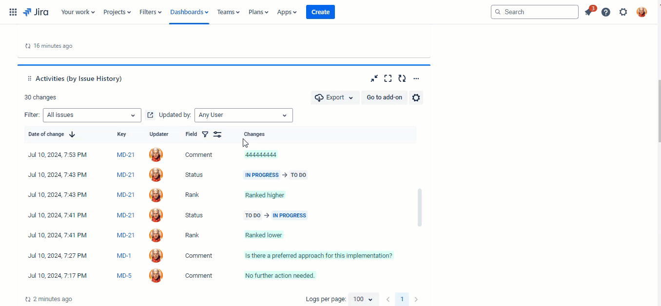 How to track comment history in Jira - Atlassian Community