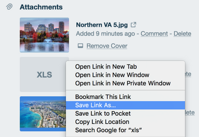 Why is the 'download' link not available for a Tre...