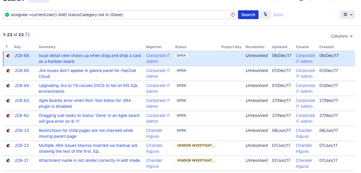 Solved: How can I get a list of all JIRA issues assigned t...