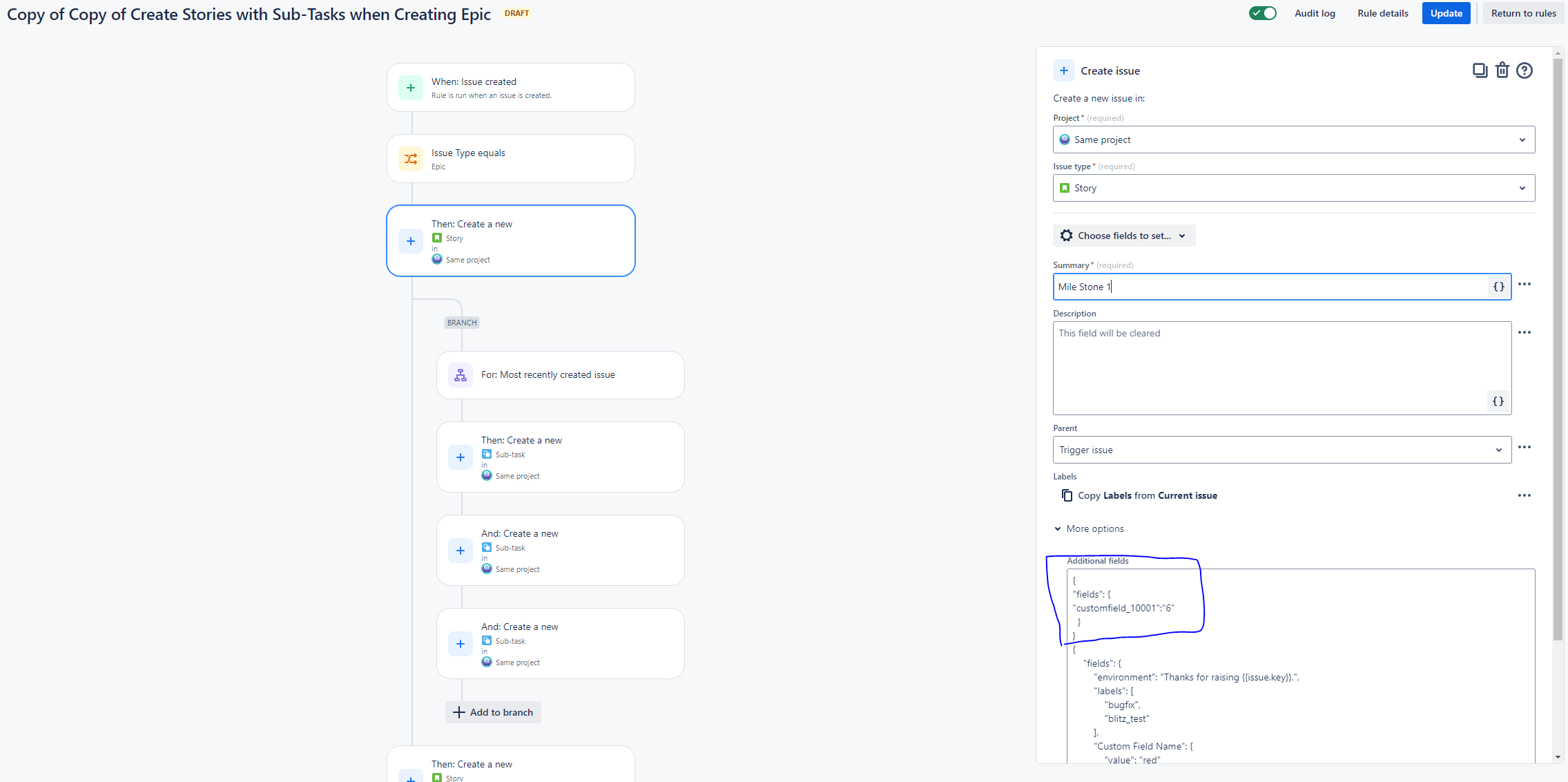 Solved: How to update "team" field of child using automati...