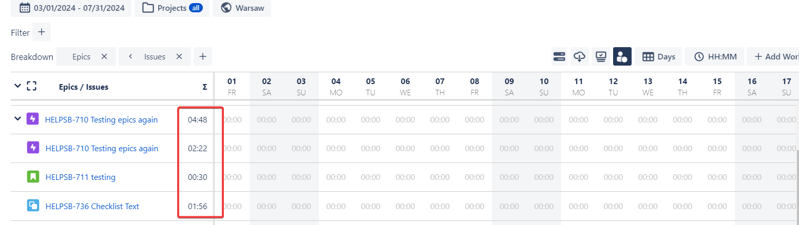 Automation RUle: sum of Time spent in Subtask and ...