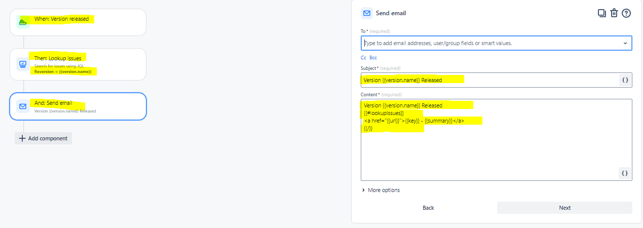 Solved: Possible to use Jira Automation to email a list of...