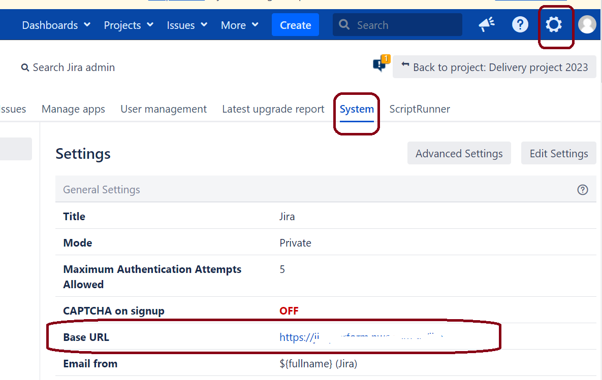 Solved: How do I find the base URL for my server instance?