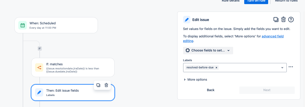 Formula to compare Due Date to Resolved Date
