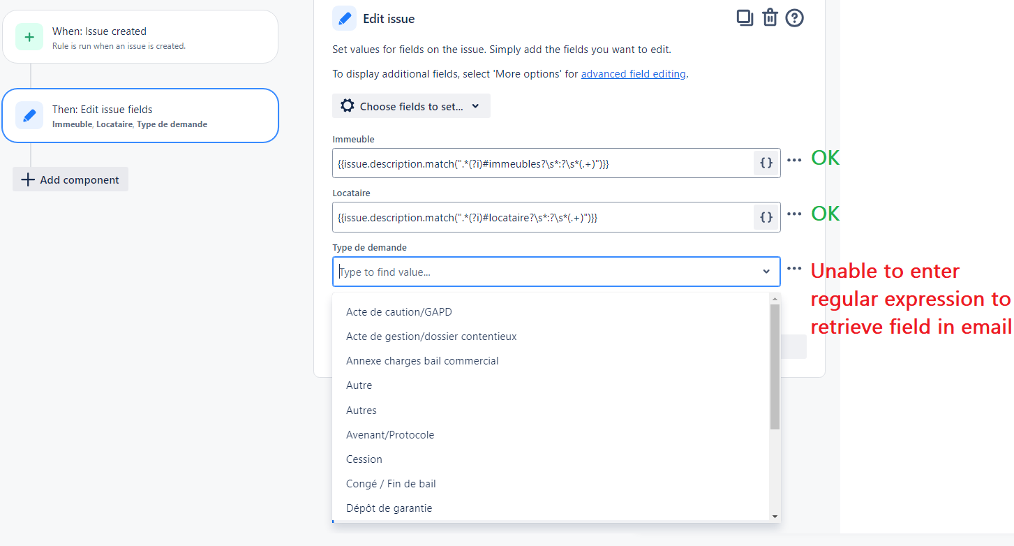 Solved: Fill in a custom drop-down list field from an e-ma...
