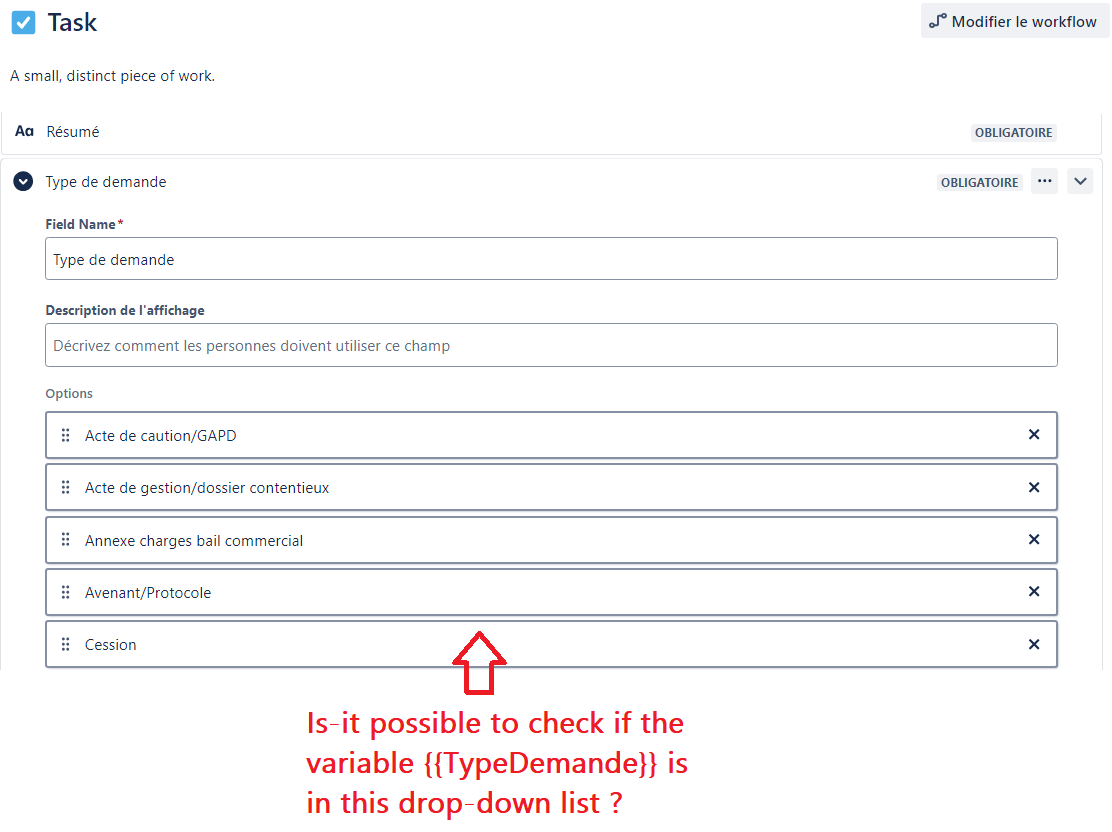 Solved: Test if a variable is in a drop-down list