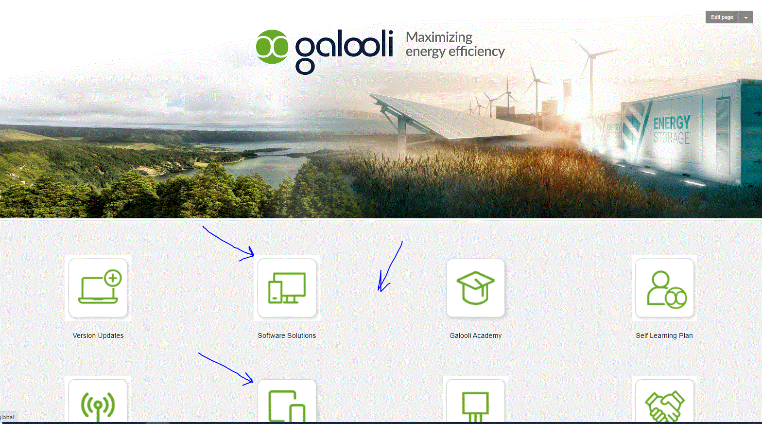 Knowledge Base Home Page Design