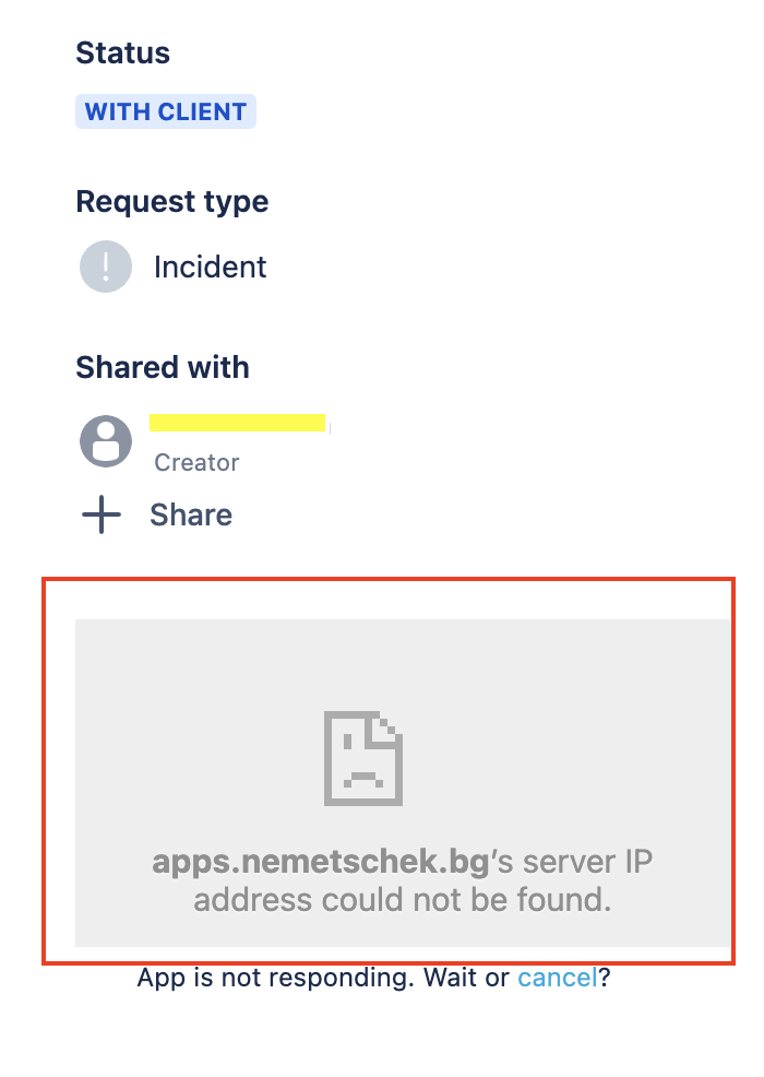Solved: App is not responding. Wait or cancel
