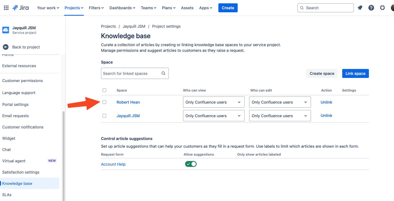 What is included in "knowledge base articles" in J...