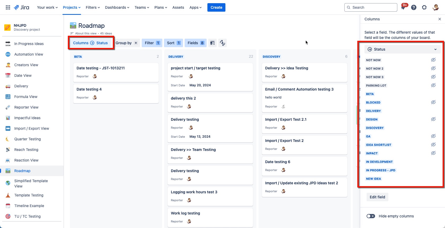 Solved: How can I create a workflow for ideas in JPD?
