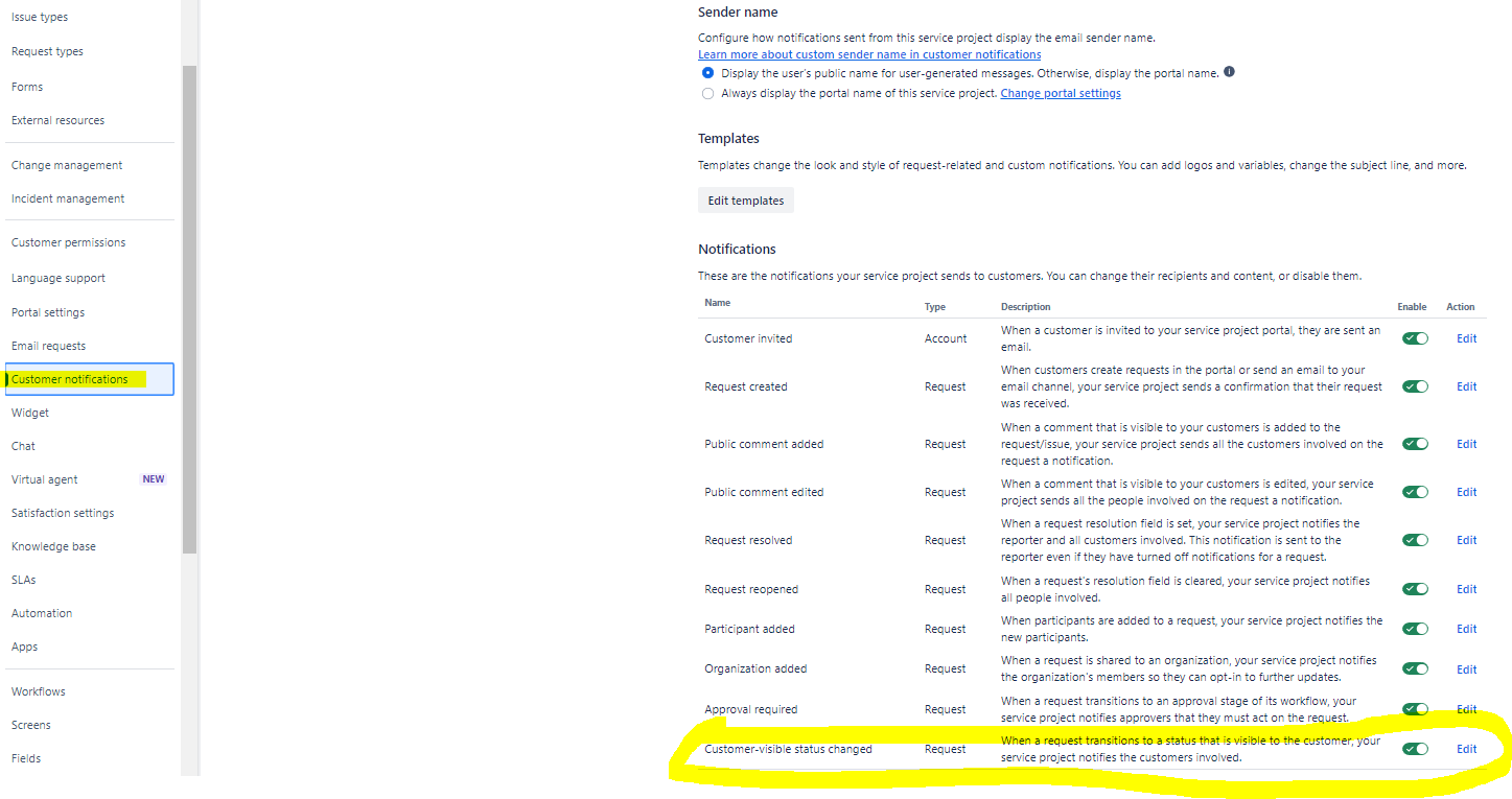 Solved: Turn off notification for status changes