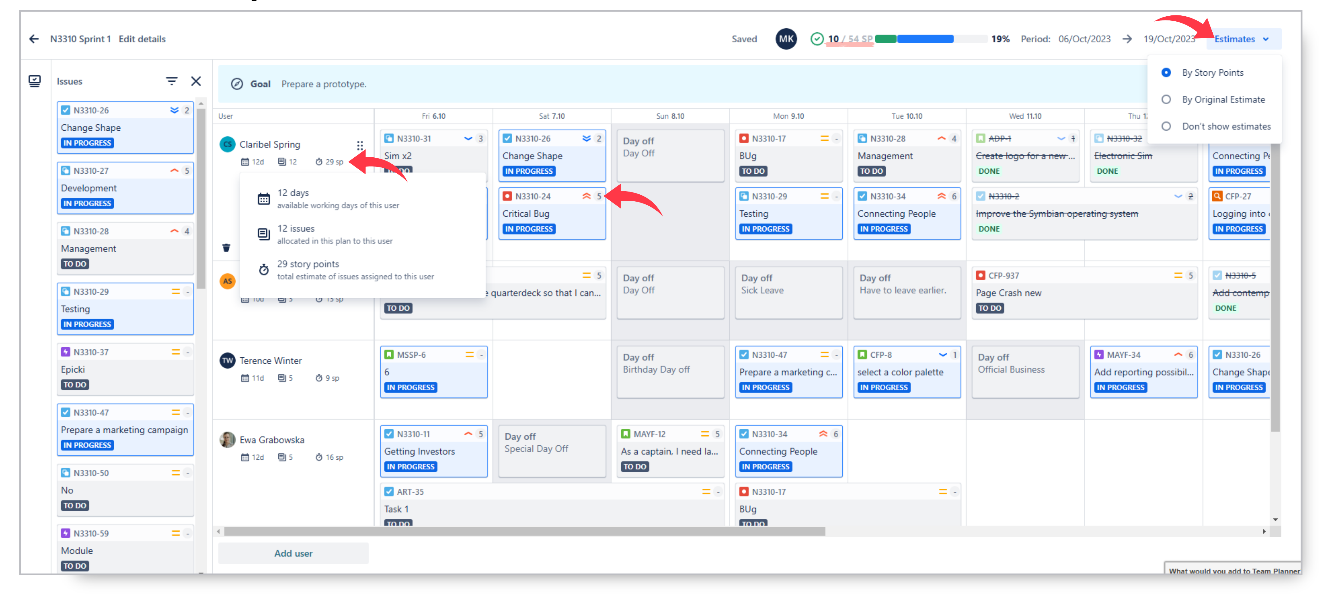 Resource and Capacity Planning App in Jira