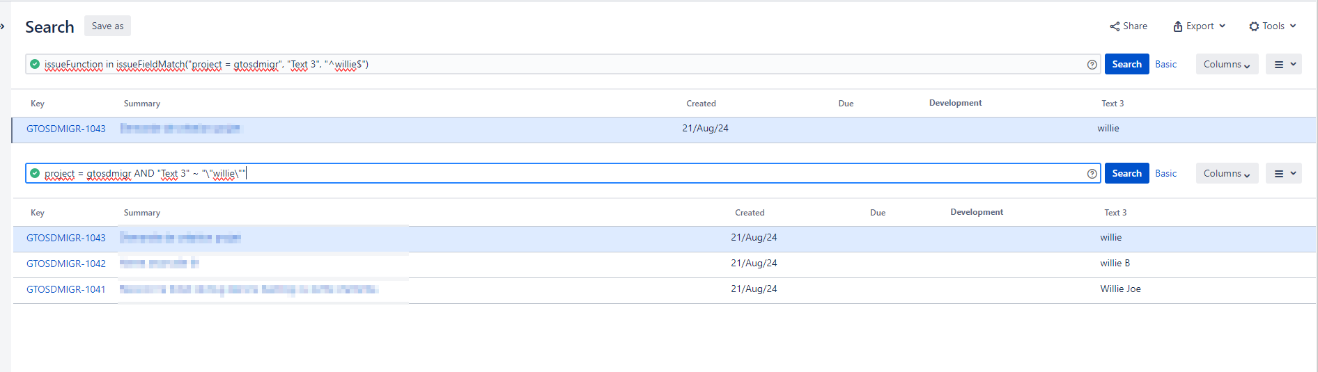 How to perform an advanced search to find exact re...
