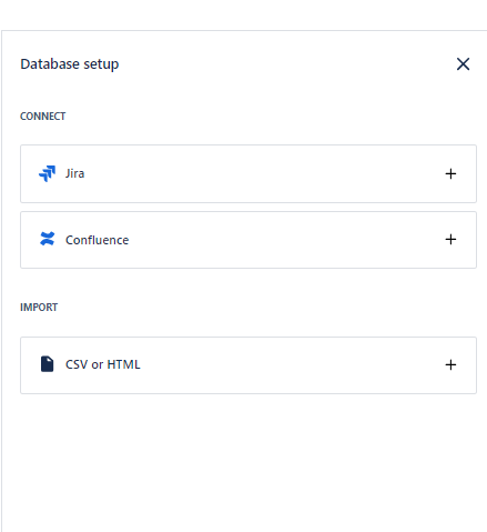 Solved: Database setup menu