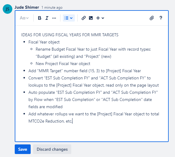 Bullets Not Displaying in Saved Comments