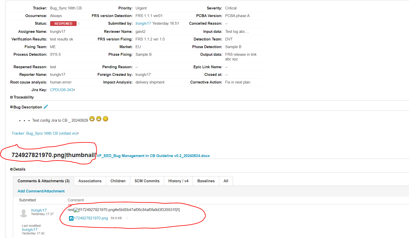 Issue When Sync Up Images Bidirectional Between J