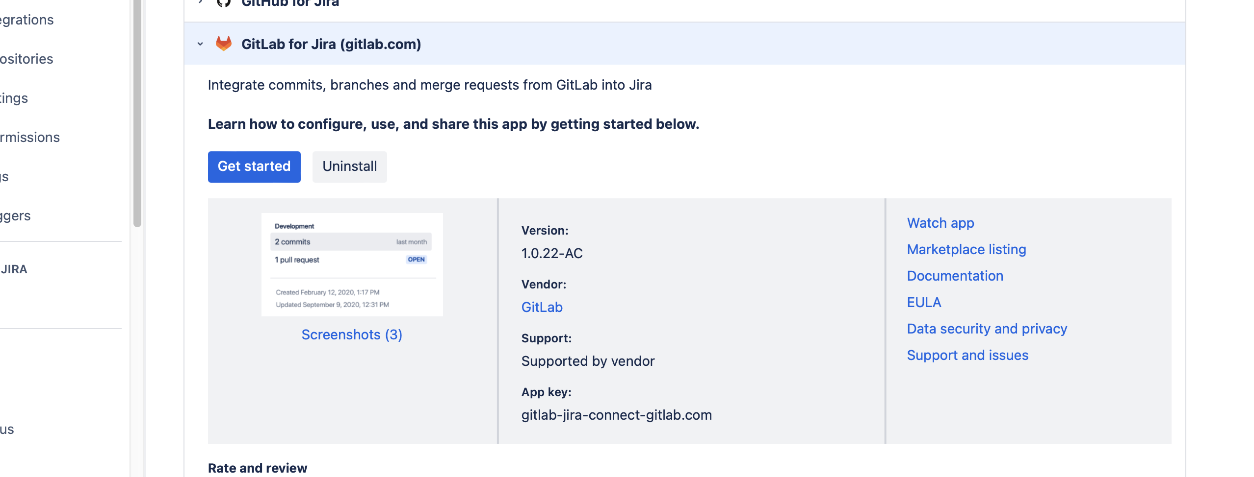 Jira (SaaS) and Gitlab for Jira Cloud integration,...