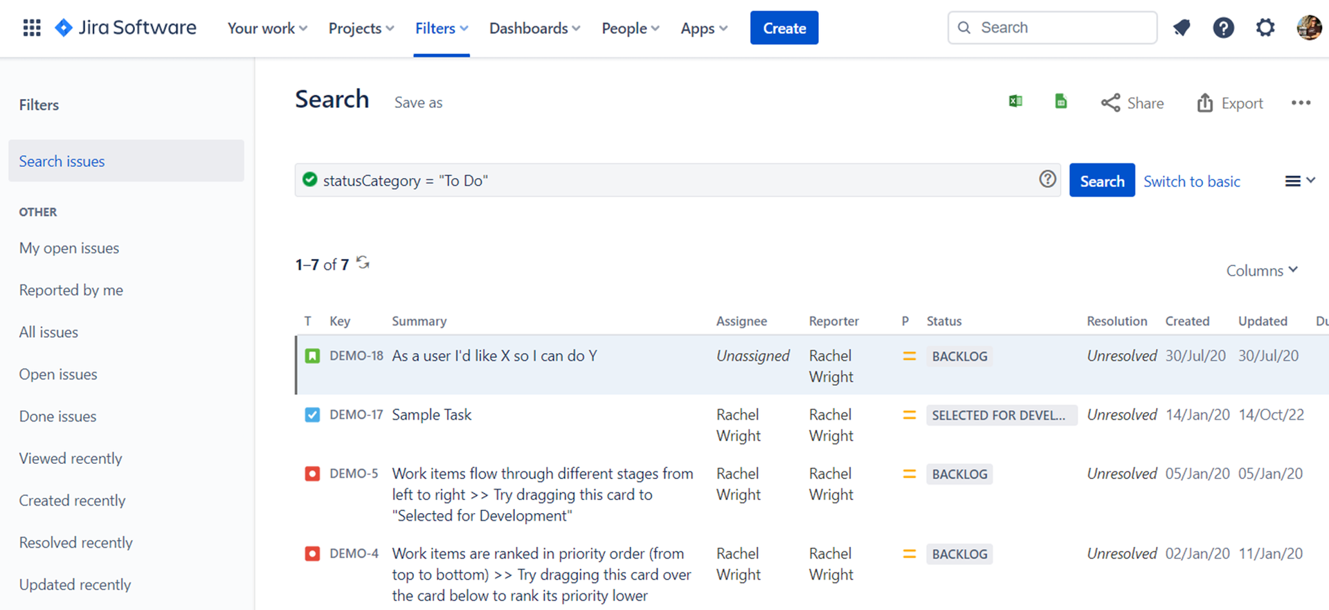Jira Image Of The Day Using Status Categories Atlassian Community