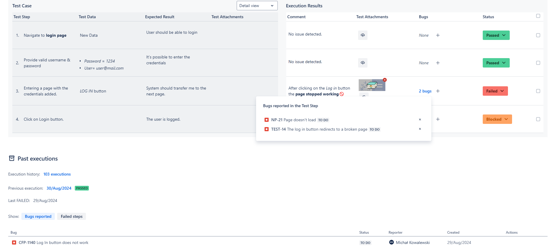 Test Case Writing In Jira