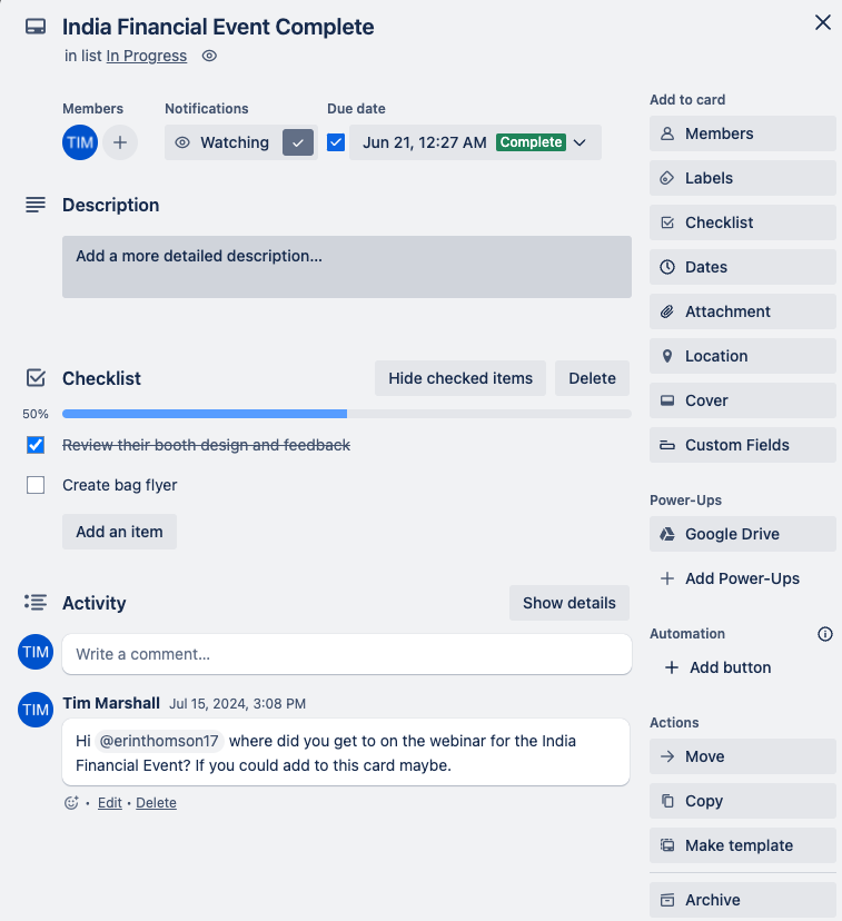 How to synchronise Trello Cards and Lists in a Con...