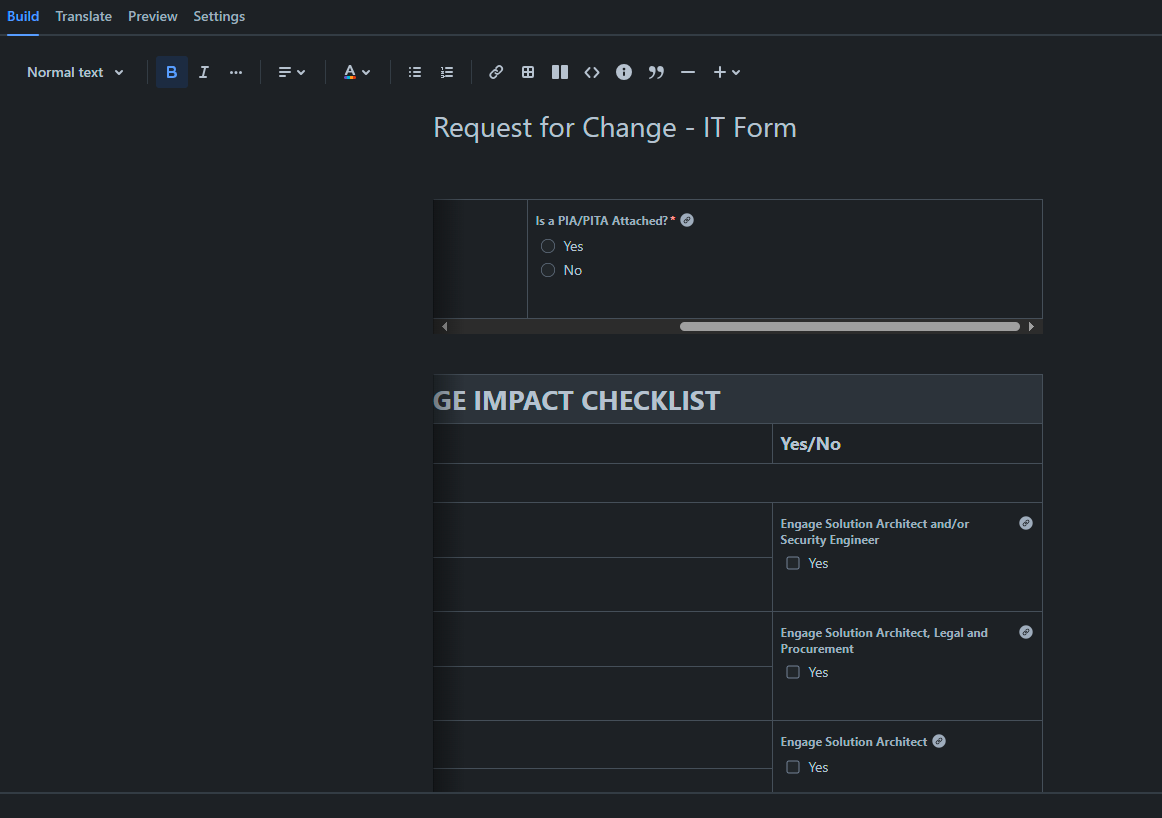 Solved: View when editing a JSM Form