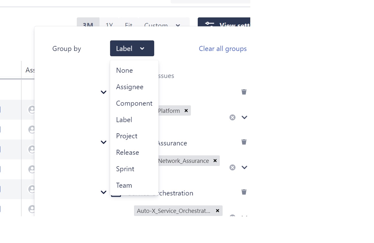I am not able to add custom fields in the group by...