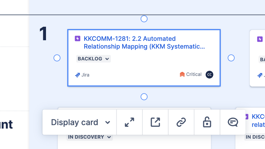 I want to change the display card template in whit...