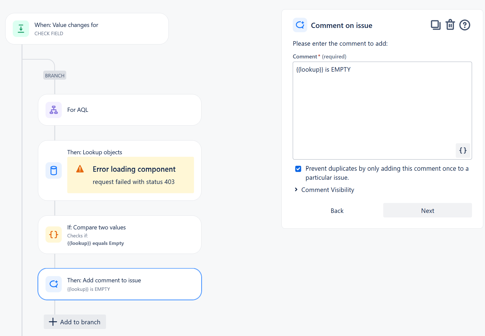 How do I create a comment of all the smart values ...