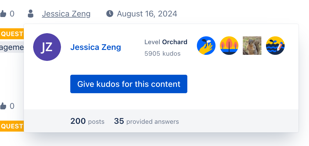 Kudos Release Notes | October 2nd, 2024 - Atlassian Community