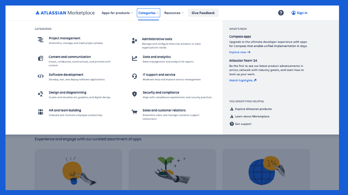 Discover apps for every team with the new Atlassian Marketplace