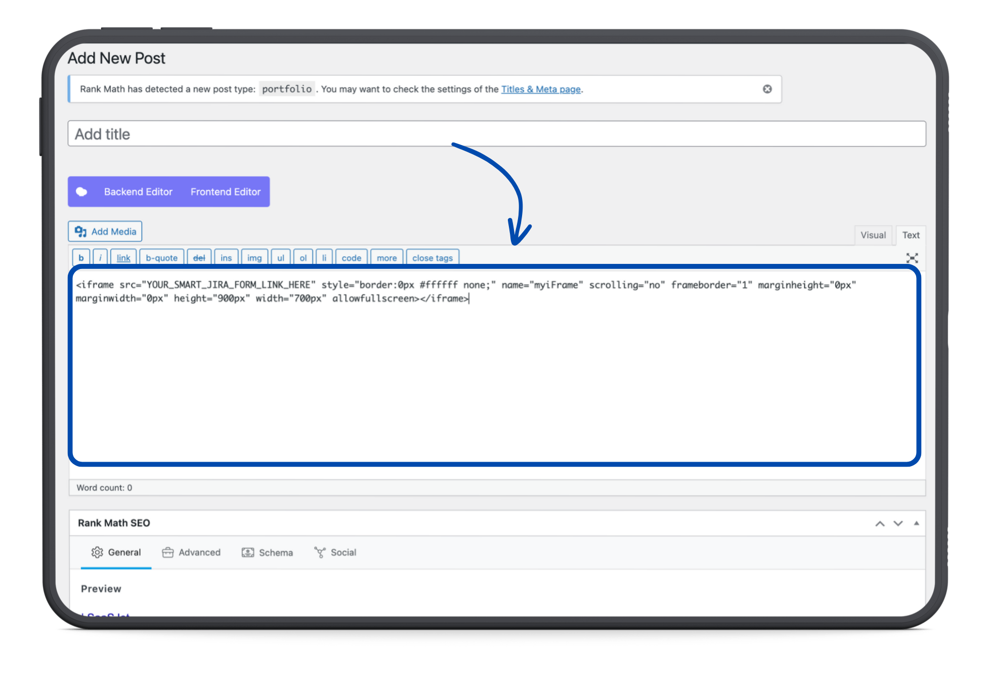 how to create a Jira form and inbed it into your w...